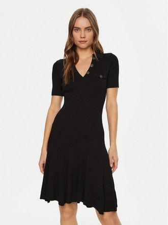 Guess Strickkleid W5RK18 Z2U00 Schwarz Regular Fit