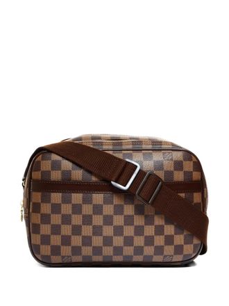 Louis Vuitton sac port&eacute; &eacute;paule PM Reporter Damier (2005) - Marron