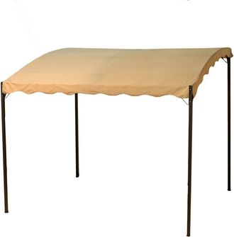 Vacchetti Gazebo Pergola Tonnelle de jardin Sable 2,5x3 m h 2,5/2 m en Acier