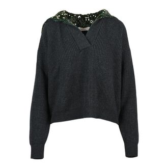 Jucca Pullover mit Polokragen - - Knitwear - Damen - Grau - S
