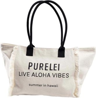 Purelei Shopper - Strandtasche Live Aloha Vibes - Gr. unisize - in Beige - f&uuml;r Damen