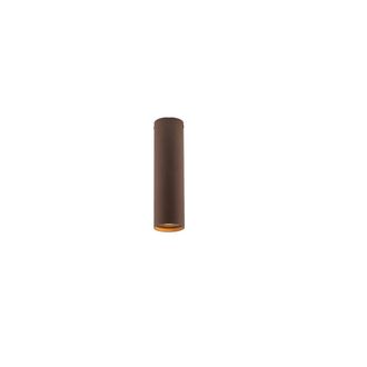 Luce-Ambiente-Design Fluke Cylindrical Ceiling Light in Bronze Metal 20cm