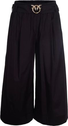 Pinko Pinko, Femme, Pantalons, Noir, Taille: 36 FR Bermuda Love Birds
