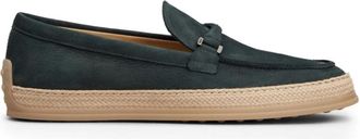 Tod's Mocasin Det Suela Rafia - - Shoes - Herren - Schwarzk - 43 1/2 EU