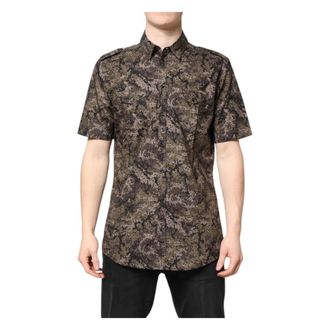 Dolce & Gabbana Gold Casual Hemd - - Shirts - Herren - Mehrfarbig - S