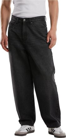 Urban Classics Herren Jeanshose Tapered Heavy Ounce Baggy Jeans, lässige Herren Baggy Jeans mit High Waist, 7/8 Länge
