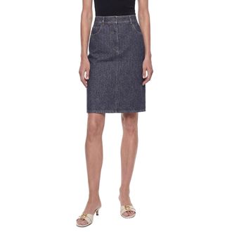 Fendi FF Denim Skirt