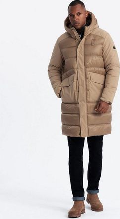 Ombre Winterjacke Lange Steppjacke f&uuml;r Herren