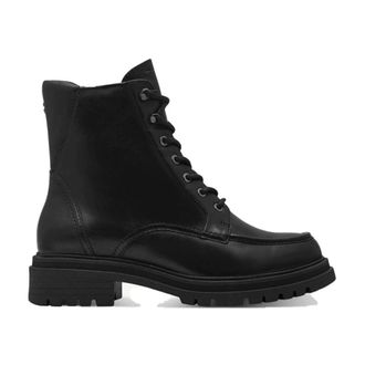 Tamaris Schwarze Schn&uuml;rstiefeletten mit Spitze - - Shoes - Damen - Schwarzk - 39 EU