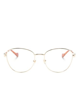 Gucci lunettes de vue &agrave; monture ronde - Or