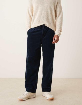 Polo Ralph Lauren Pantalon droit en velours côtelé - Bleu marine