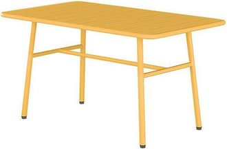 Vente-Unique Vente-unique - Table basse de jardin en m&eacute;tal - Jaune moutarde - mirmande de mylia