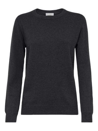 Brunello Cucinelli Gestricktes Oberteil - Grau