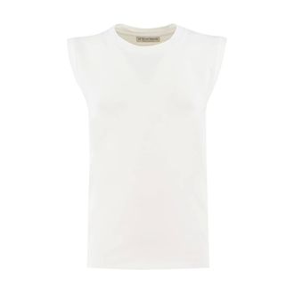 Le Tricot Perugia Femme, Tops, Blanc, Taille: 40 FR T-shirt sans manches