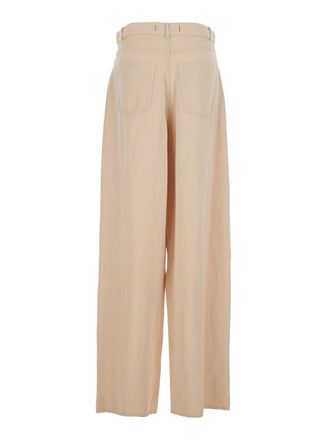 Jucca Womens Trousers Tencel Beige