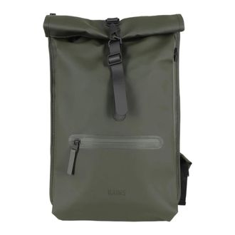 Rains Rolltop Rucksack - - Bags - Herren - Gr&uuml;n - ONE SIZE