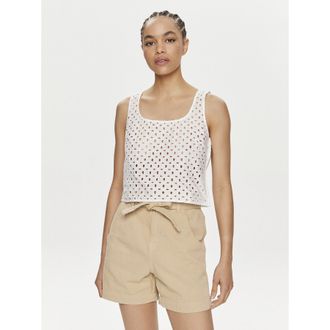 Benetton United Colors Of Benetton Top 58BHDH00L Wei&szlig; Slim Fit