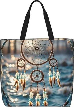 Generic Attrape-R&ecirc;ves Am&eacute;rindien Sac &Agrave; Bandouli&egrave;re Imperm&eacute;able Tote Bag Grand Sac Fourre Tout Pour Travail Shopping Quotidienne