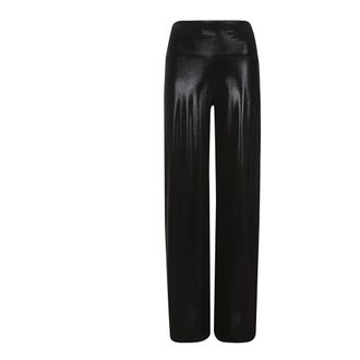 Norma Kamali Schwarze Hose mit Polyester und Elasthan - - Trousers - Damen - Schwarzk - XS