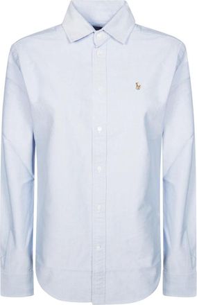 Polo Ralph Lauren Femme, Blouses et Chemises, Bleu, Taille: 38 FR Camicia Slim Fit Oxford