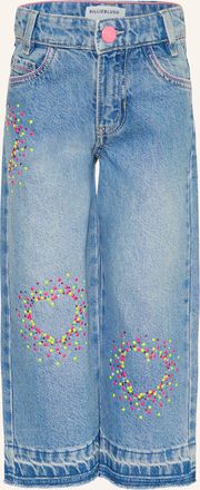 BILLIEBLUSH Jeans Wide Leg Fit Mit Schmucksteinen blau
