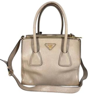 Prada Pre-owned Vintage Tote Bag - Femme - Pre-owned - Beige - Taille: ONE Size