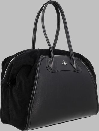 Vivienne Westwood Womens Holdall Shirley Black Leather Cow - Calf Handbags / Hand Bags