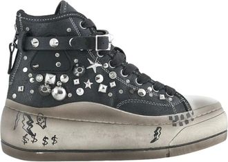 R13 Femme, Chaussures, Noir, Taille: 39 EU Kurt Platform High-top Baskets