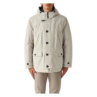 Fay Homme, Vestes, Gris, Taille: XL Parka Courte