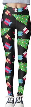 Generic Legging de sport 2026 pour femme - Imprim&eacute; de No&euml;l - Taille haute, Vert, XL