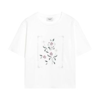 Max Mara Boxy-Fit Baumwoll-T-Shirt - - Tops - Damen - Wei&szlig; - S