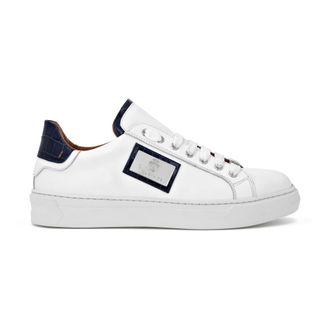 Billionaire Boys Club Croco Printed Nappa Leder Lo-Top Sneakers - - Shoes - Herren - Wei&szlig; - 45 EU