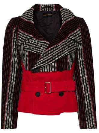 Comme Des Garçons 2001 Doppelreihiger Blazer - Rot