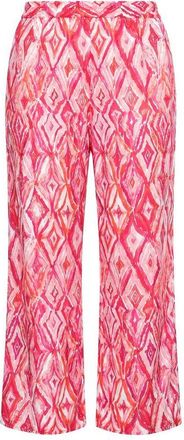 Angel Of Style Schlupfhose Hose gerades Bein Satin Alloverdruck