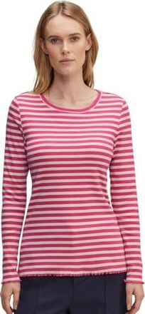 Street One A320562 T-Shirt &agrave; Manches Longues Ray&eacute;, Rose Douillet, 46 Femme, Multicolore