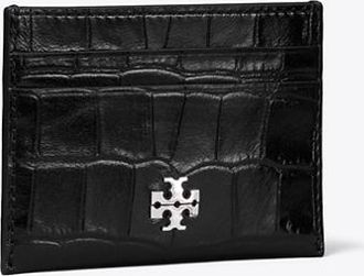 Tory Burch Charlie Kartenetui mit Krokopr&auml;gung