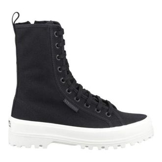 Superga 2641 Alpina Stiefeletten f&uuml;r Damen, Hoch geschnitten (Schwarz)