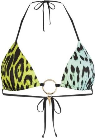 Roberto Cavalli Jaguar-Print Bikini-Oberteil - - Swimwear - Damen - Gr&uuml;n - M