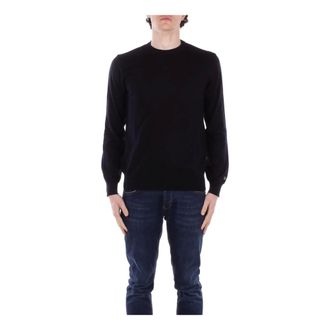 Woolrich Homme, Pulls, Bleu, Taille: XL Pull Bleu Logo Coupe Slim en Coton