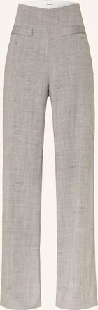 Sandro Sandro Marlenehose Aus Leinen grau