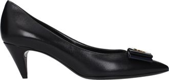 Saint Laurent Anais Donna D&eacute;collet&eacute; D&eacute;collet&eacute; En Cuir Noir