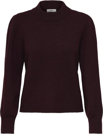 Jacqueline de Yong JdY Damen Jdyrue Life L/S Pullover KNT Noos, Maroon Banner, XS