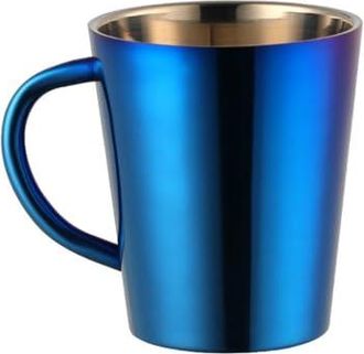 Generic Tasse isotherme &agrave; double paroi en acier inoxydable dune capacit&eacute; de 300 ml pour caf&eacute;, th&eacute;, lait, tasse de voyage l&eacute;g&egrave;re et portable pour activit&eacute;s de 