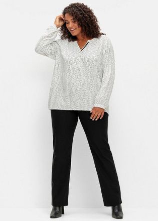 Sheego Klassische Bluse Tunika Langarm (2-tlg)