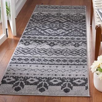 Safavieh Adirondack Collection ADR107A Tapis de Couloir Rustique de Style bohème Qui ne perd Pas Ses Poils et Facile dentretien, idéal pour Les Zones à Forte C