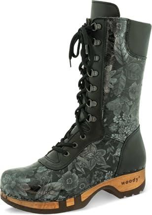 Woody Woody Femme Ramona Botte mi-Mollet, Cflor Silver, 37 EU