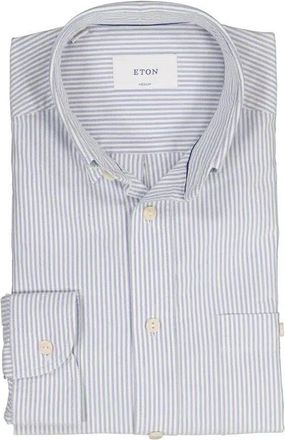 Eton Herren Hemd blau Oxford