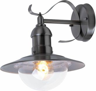 ETC Shop Außen Leuchte Garten Hof Lampe Terrassen Beleuchtung IP44 Hof Licht im Set inkl. led Leuchtmittel