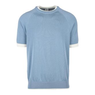 Eleventy Homme, Pulls, Bleu, Taille: S Pull en maille &agrave; col rond