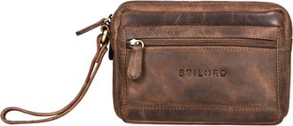 STILORD Herren-Handgelenktasche aus Echtleder braun - Vintage M&auml;nner-Handtasche - Retro Ledertasche - Leder-Herren-Organizer Pax